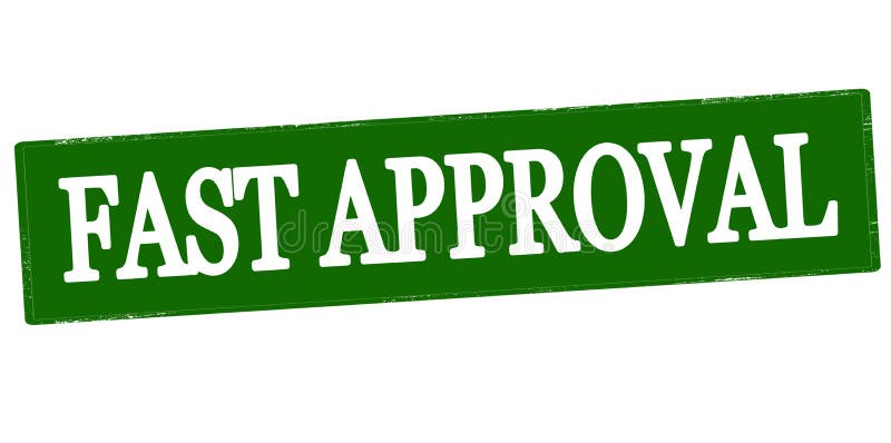Fast approval stock illustration. Illustration of express - 92108430