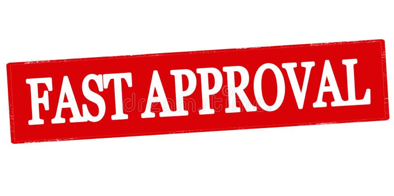 Fast approval stock illustration. Illustration of express - 92090638