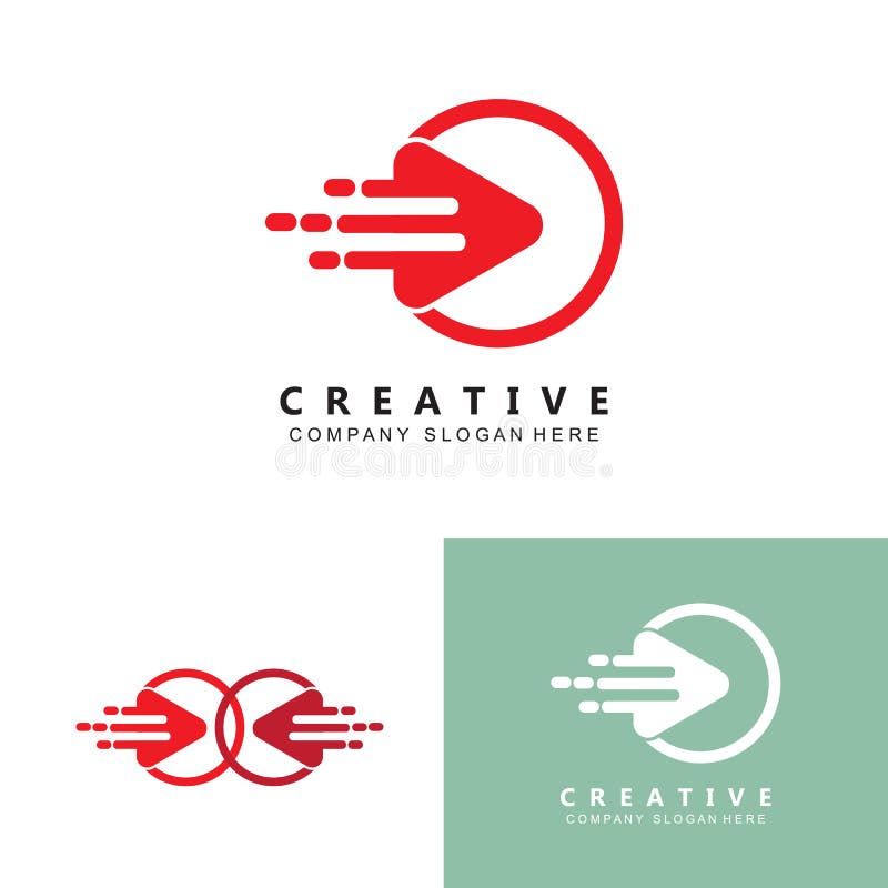 Fast Arrow Logo Vector Icon Symbol Stock Photo - Image of icon, light ...