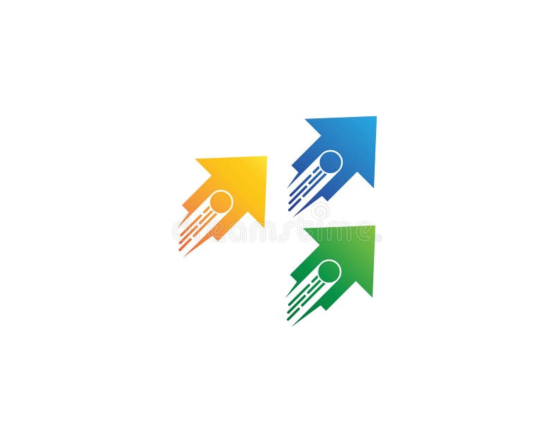 Fast Arrow Logo Vector Template Stock Vector - Illustration of faster ...