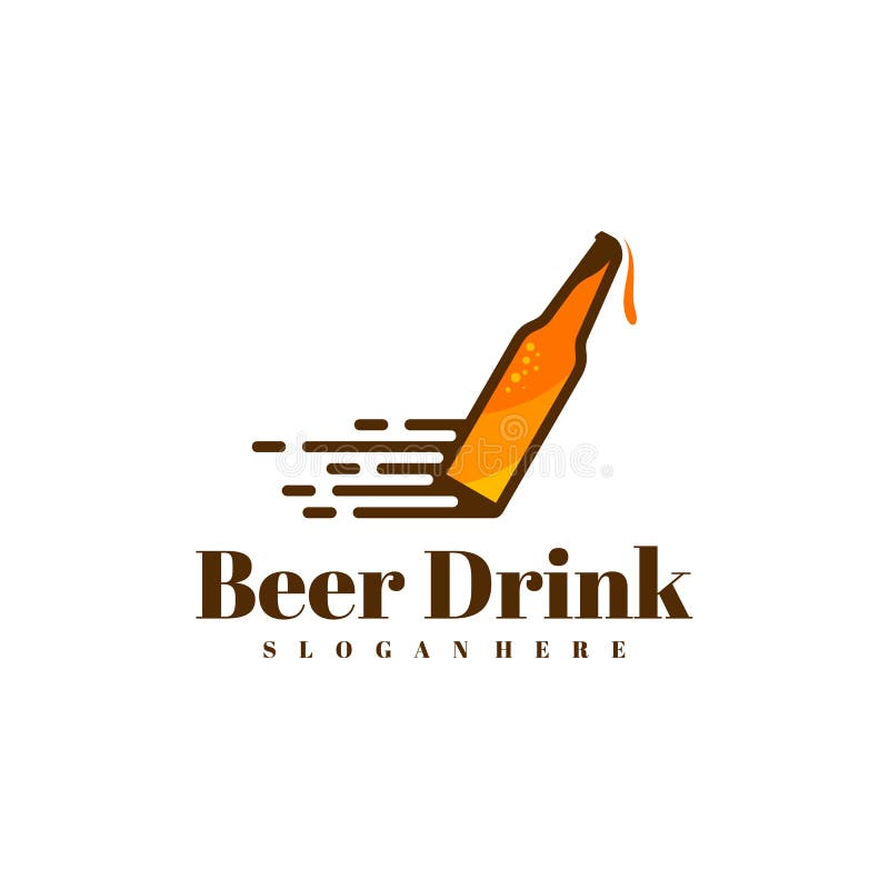Fast Beer Logo Design Vector, Creative Beer Drink Logo Design Template ...