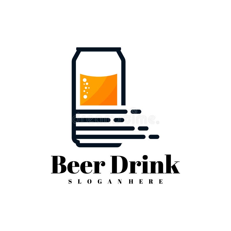 Fast Beer Logo Design Vector, Creative Beer Drink Logo Design Template ...