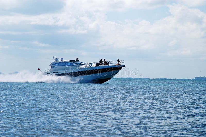 Fast big boat stock image. Image of water, fast, vacation - 4696731