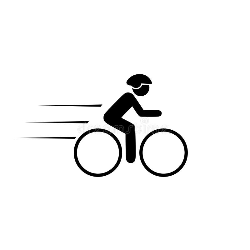 Fast Bike Icon Isolated on White Background Stock Vector - Illustration ...