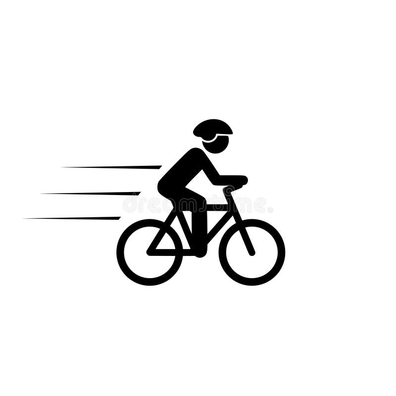 Fast Bike Icon Isolated on White Background Stock Vector - Illustration ...