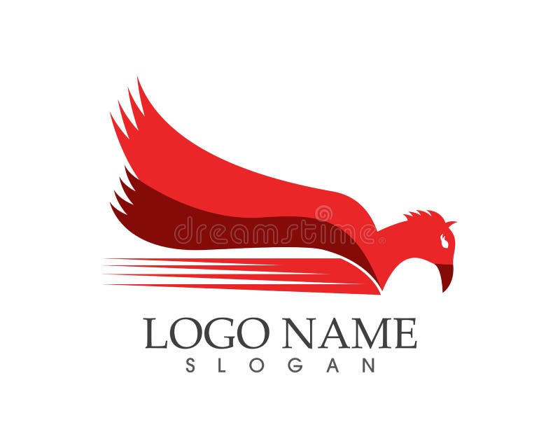 Fast Bird Wing Logo Vector Illustration Stock Illustration ...