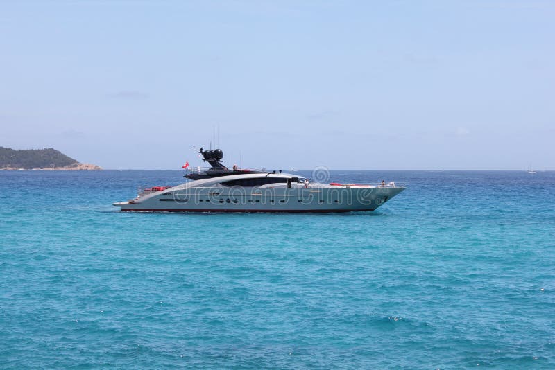 Fast Boat in Saint Tropez Bay Stock Image - Image of speedboat ...