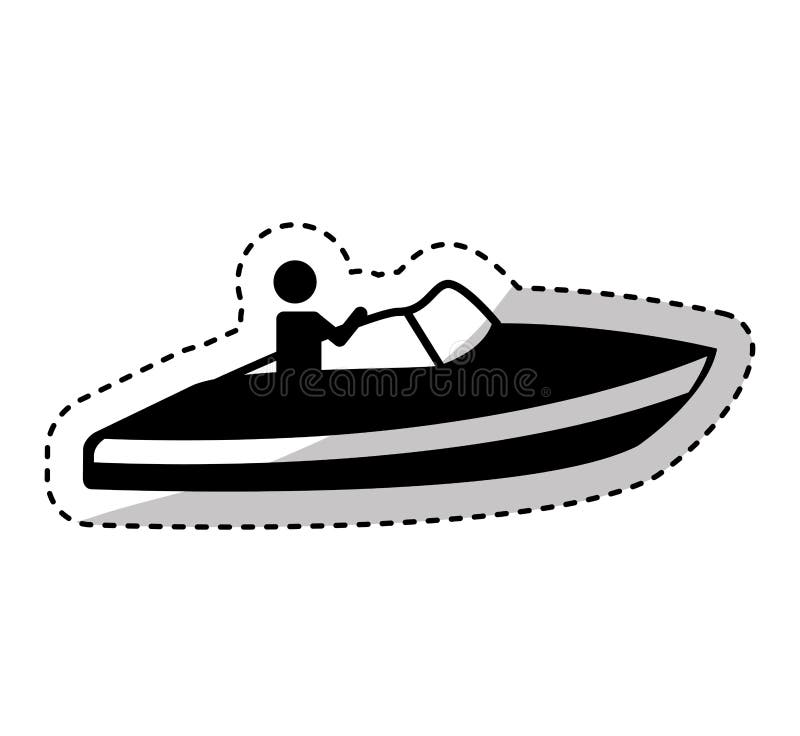 Fast boat vehicle icon stock vector. Illustration of transport - 88073336