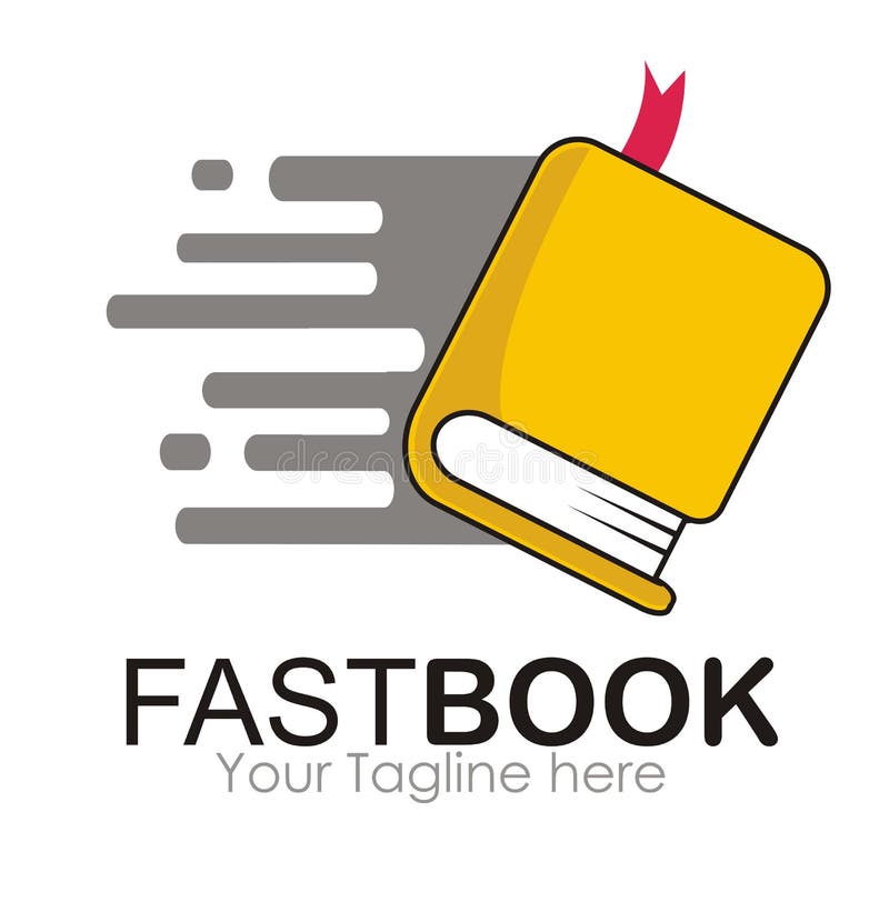 Fast Book Printing Company Logo Design for Book Sell, Book Store, Media ...