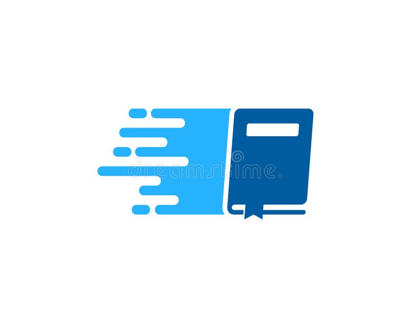 Fast Book Logo Icon Design stock illustration. Illustration of library ...