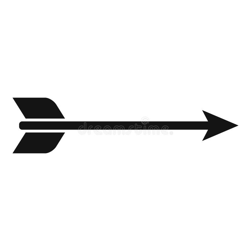 Fast Bow Arrow Icon Simple Vector. Speed Work Fast Stock Illustration ...