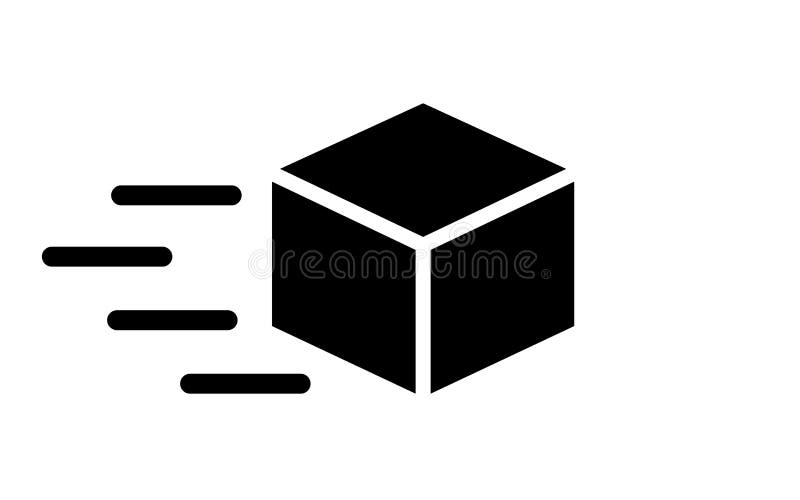 Fast Box Delivery Vector Icon Stock Vector - Illustration of icon ...