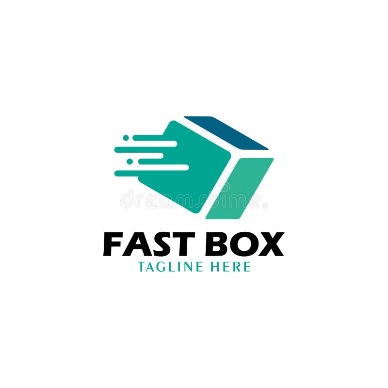 Fast Box Logo Icon Vector Isolated Stock Vector - Illustration of move ...