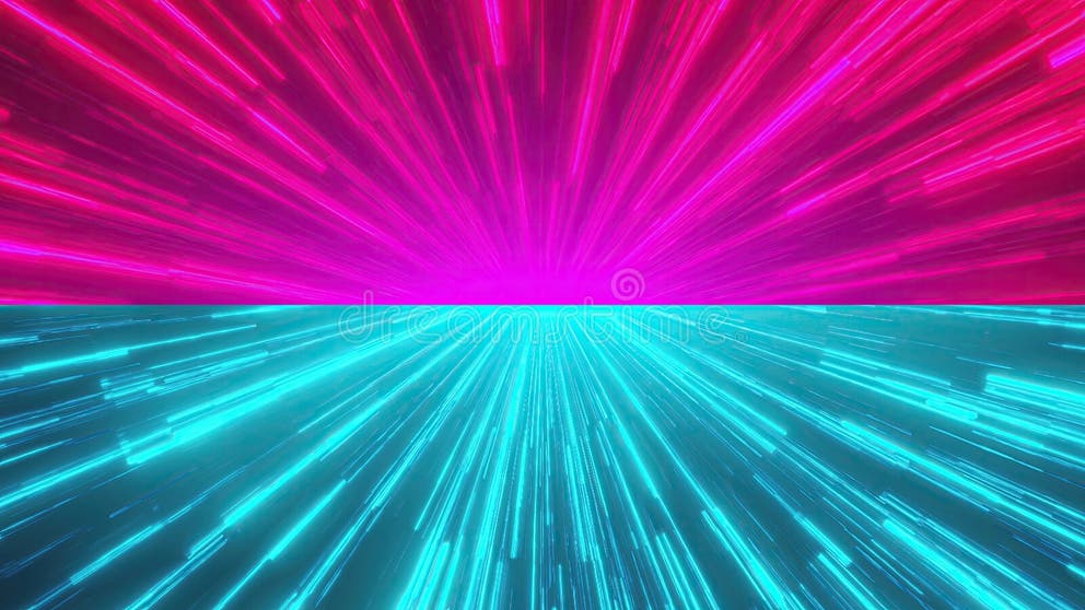Fast bright neon lines stock illustration. Illustration of rays - 368181228