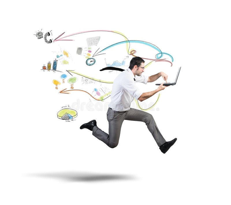 Fast creative business stock image. Image of laptop, chat - 30947907