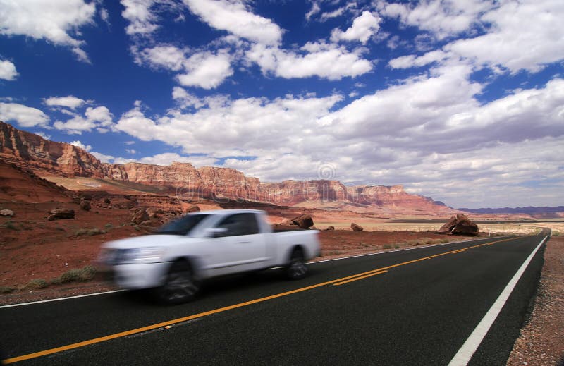 Fast Car stock photo. Image of road, travel, hill, outside - 5238154