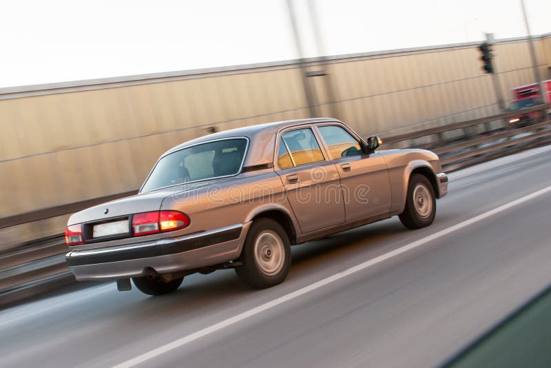 Fast Car on Highway stock photo. Image of accelerating - 91515060