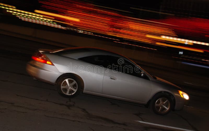 Fast car motion blur stock image. Image of motion, street - 1653443