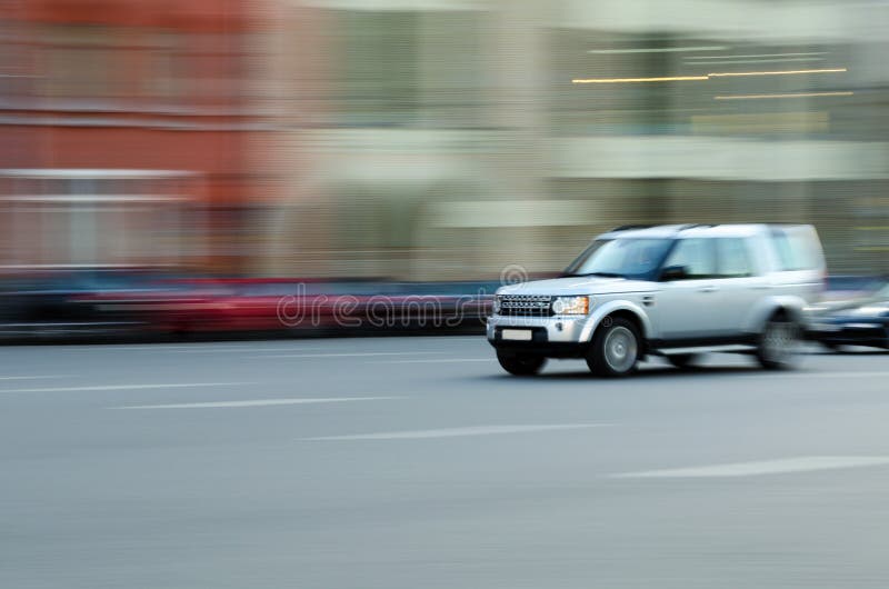 Fast car in the motion editorial stock photo. Image of concept - 115068128