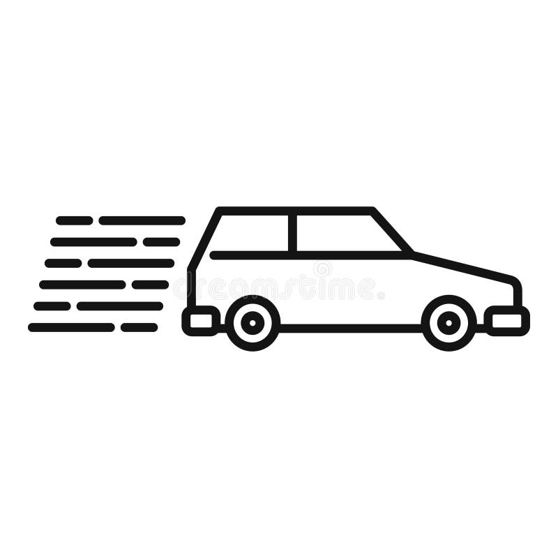 Fast Car Speed Icon Outline Vector. Panel Meter Device Stock Vector ...