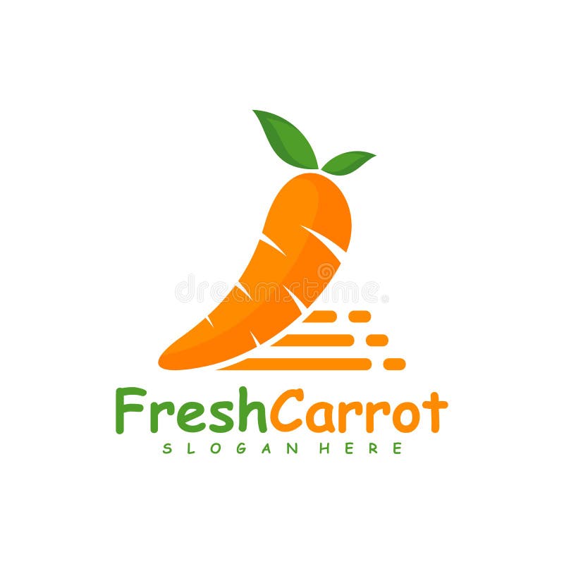 Fast Carrot Logo Design Vector, Creative Carrot Logo Design Template ...