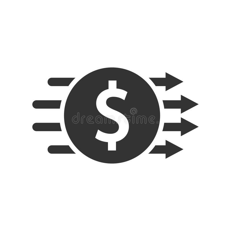 Fast cash Icon stock vector. Illustration of cash, vector - 175011727