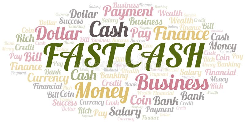 Cash Letters Typography Vector Word Cloud. Stock Vector - Illustration ...