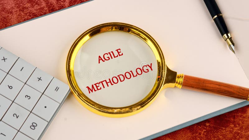 Fast Changes Concept. AGILE METHODOLOGY Written in a Business Book, Top ...