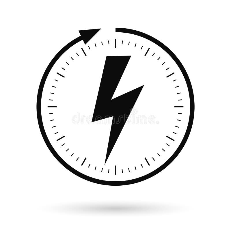 Fast charging vector icon stock vector. Illustration of charging ...