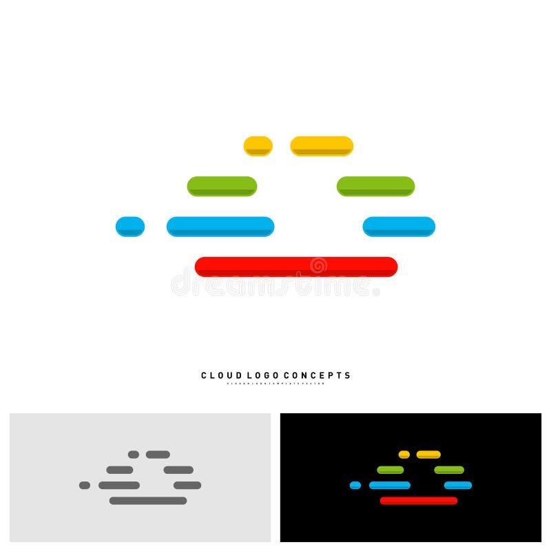 Fast Cloud Logo Design Concept Vector. Tech Cloud Logo Template Vector ...