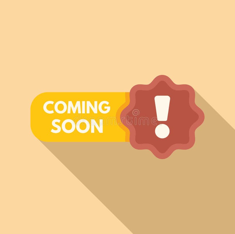 Fast Coming Soon Icon Flat Vector. Urgent New Brand Stock Vector ...