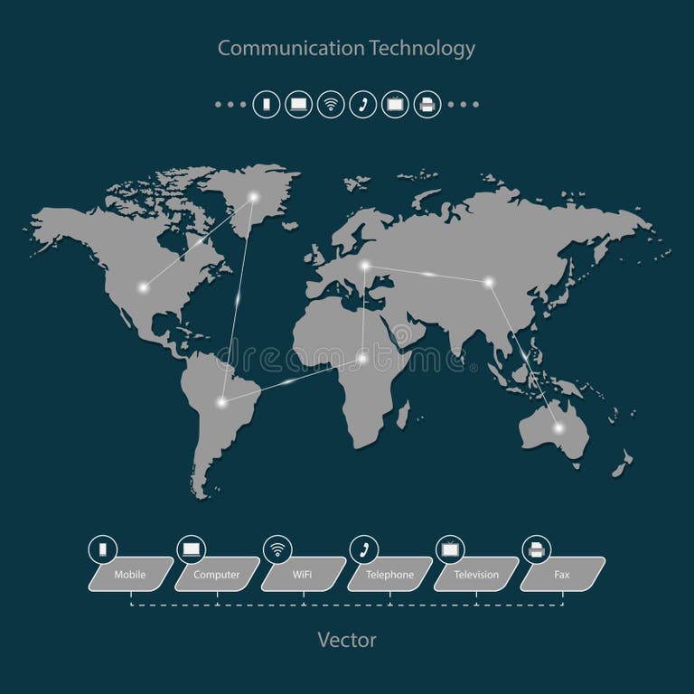 Fast communication stock vector. Illustration of global - 58738730