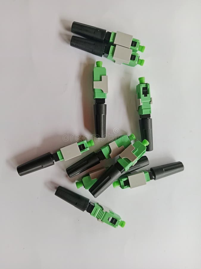 Fast Connector Fiber Optic Close-Up for Networking Solutions Stock ...
