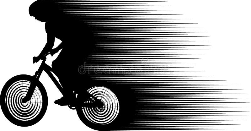 MTB cyclist stock vector. Illustration of biking, profile - 236167769