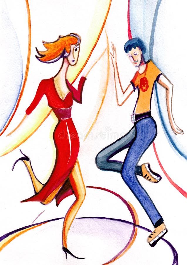Fast dance stock illustration. Illustration of love, dance - 31140063