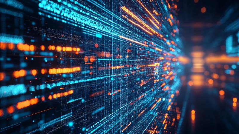 Fast Data Streams Orange Blue Light Stock Photos - Free & Royalty-Free ...