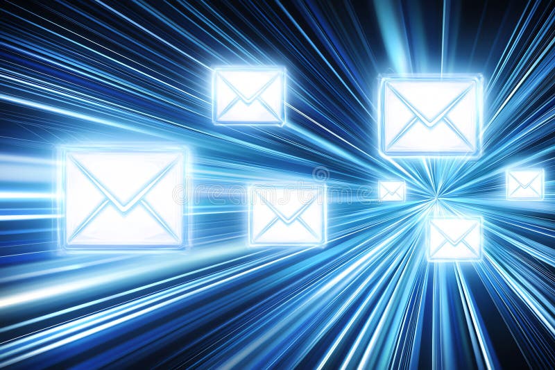 Fast Data Transfer Illustration, AI Generated Stock Illustration ...