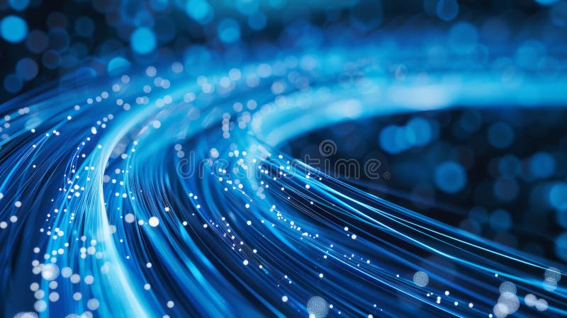 Fast Data Transmission Using Highspeed Fiber Optic Cables with Blue ...