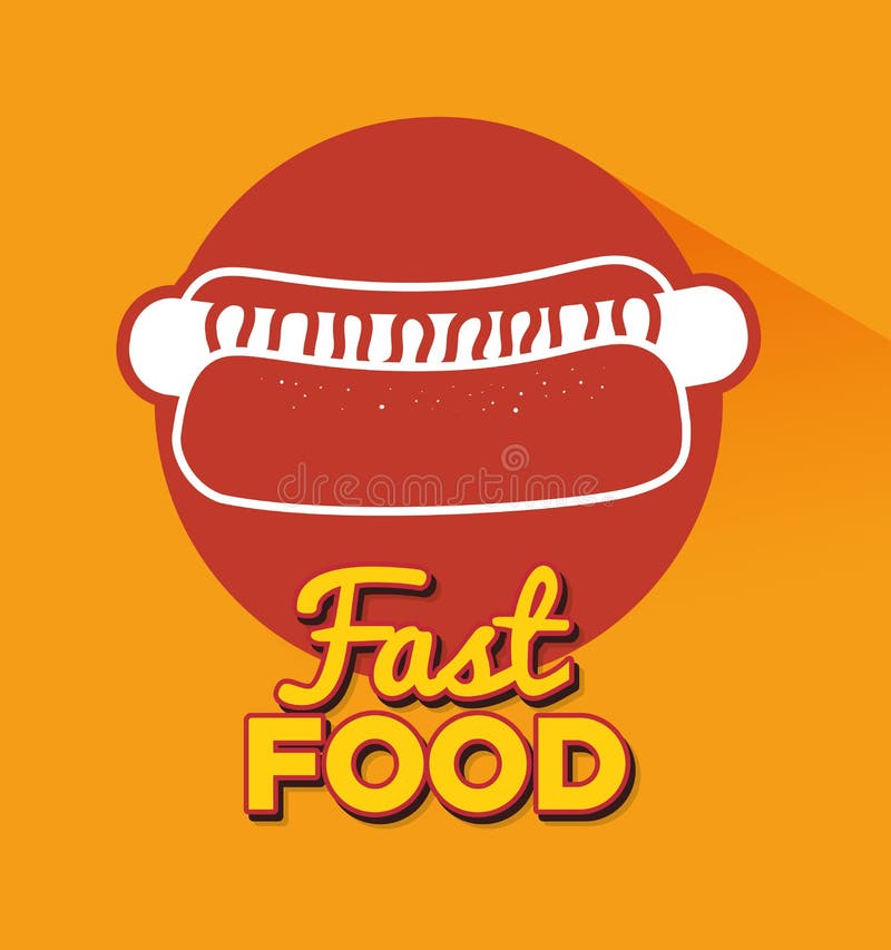 Fast and delicious food stock illustration. Illustration of fast - 64354735