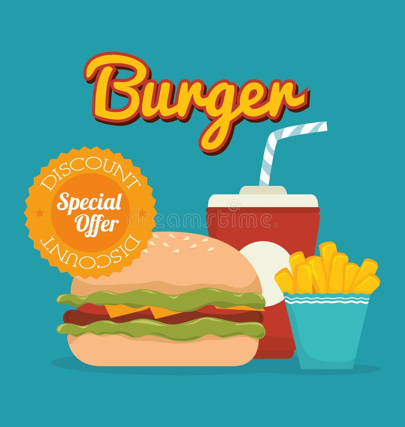 Fast and delicious food stock vector. Illustration of kitchen - 64354084