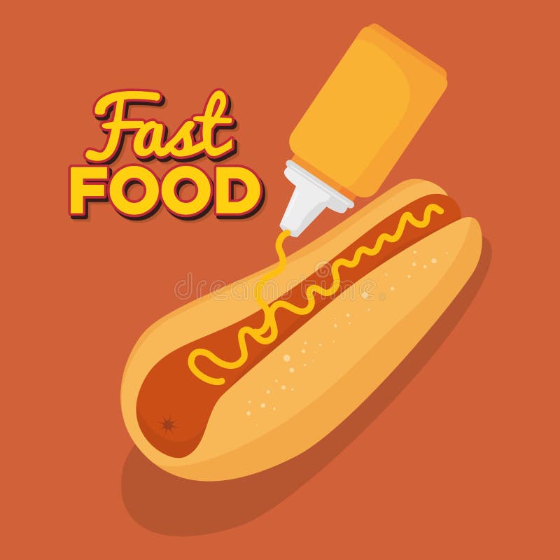 Fast and delicious food stock vector. Illustration of nutrition - 64354093