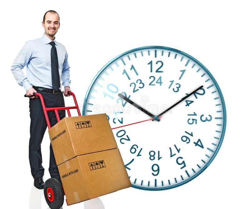 Fast delivery stock image. Image of boxes, fast, business - 17874193