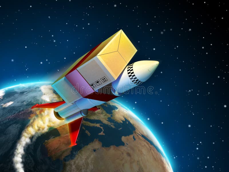 Fast delivery stock illustration. Illustration of frame - 19667889