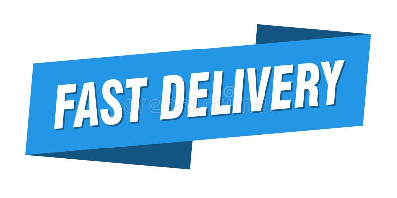 Fast Delivery Banner Template. Fast Delivery Ribbon Label Stock Vector ...