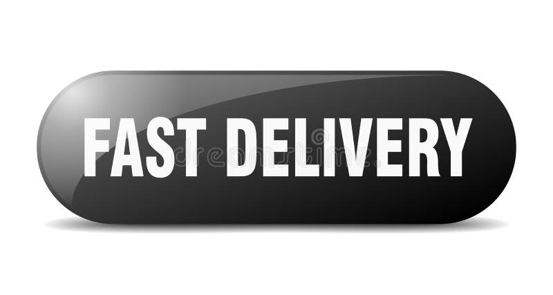 Delivery Button on Laptop Keyboard Fast Courier Service Express Truck ...