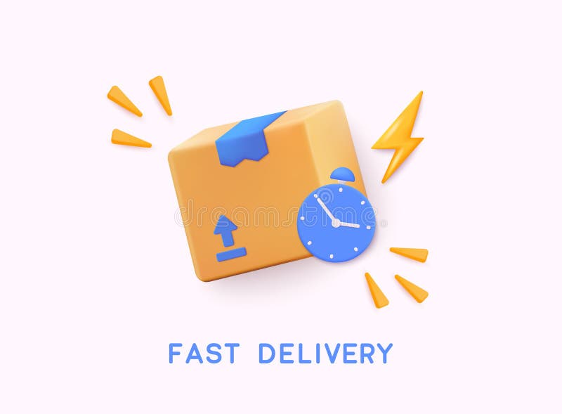Fast Delivery Concept. Mobile Smart Phone with Delivery App. Online ...