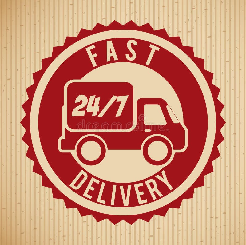 Free Delivery, Fast Delivery Icons Set. Vector. Stock Vector ...