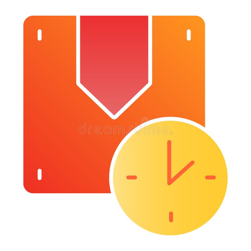 Fast Delivery Flat Icon. Timely Delivery Color Icons in Trendy Flat ...