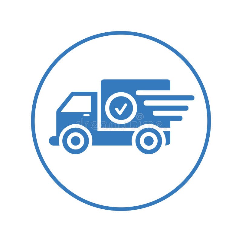 Food, Service Icon. Rounded Blue Version Stock Vector - Illustration of ...