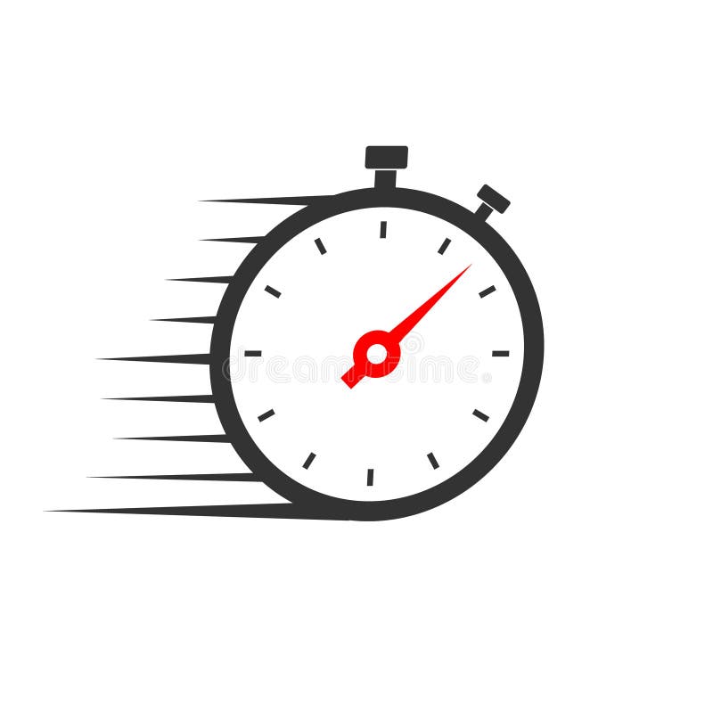 Time Set Icon. Fast Time Symbol. Isolated Vector Illustration Stock ...